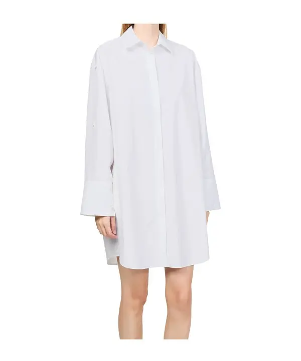 Loewe Lapel Long-sleeved Dress