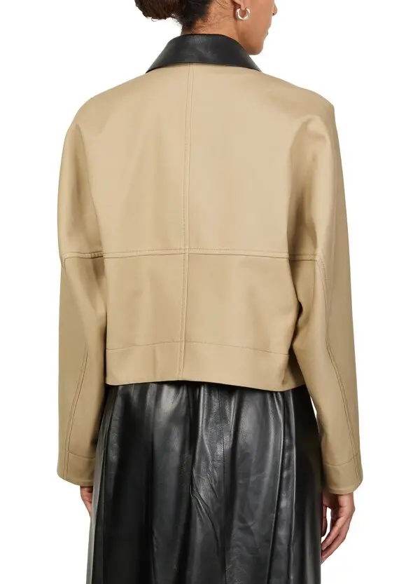 Givenchy Collared Long-sleeved Short Coat