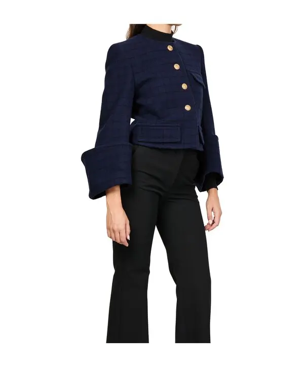 Chloé Crew Neck Long-sleeved Casual Jacket