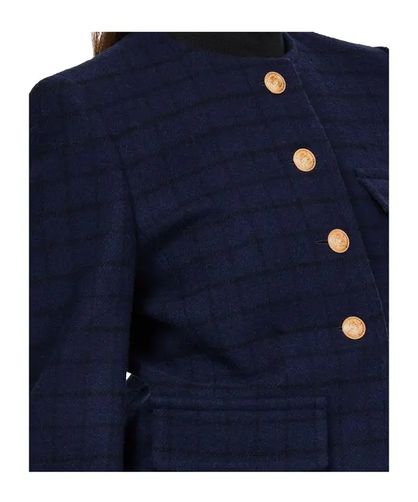 Chloé Crew Neck Long-sleeved Casual Jacket
