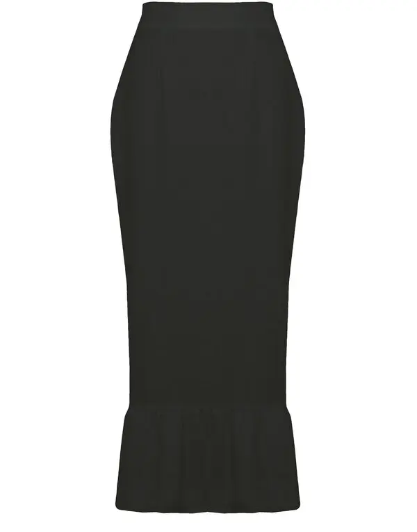Posse Matilda Column Skirt - Black