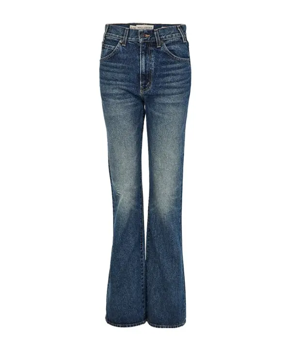 NILI LOTAN Belt Loop Denim Trousers