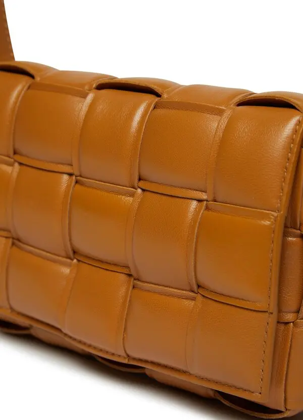 Bottega Veneta Woven Shoulder Bag - Brown