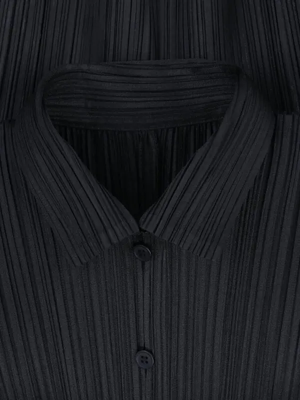 Issey Miyake Pleated Button-up Shirt