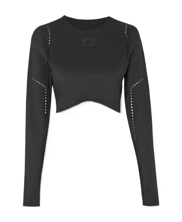 ADIDAS ORIGINALS Boa Cropped Long Sleeve T-shirt