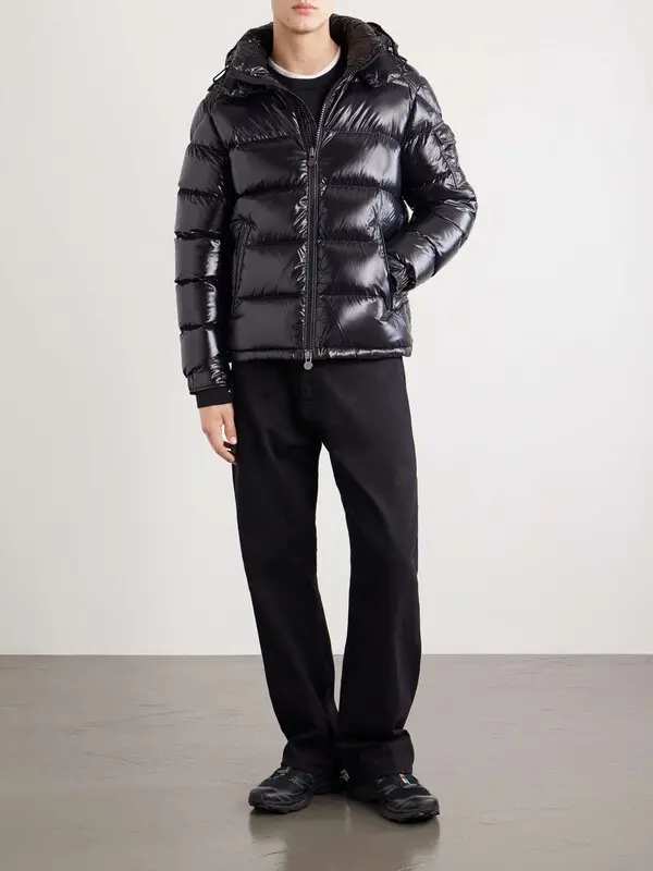 Moncler Maya Quilted Shell Down Jacket - Black