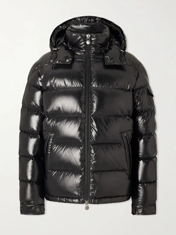 Moncler Maya Quilted Shell Down Jacket - Black