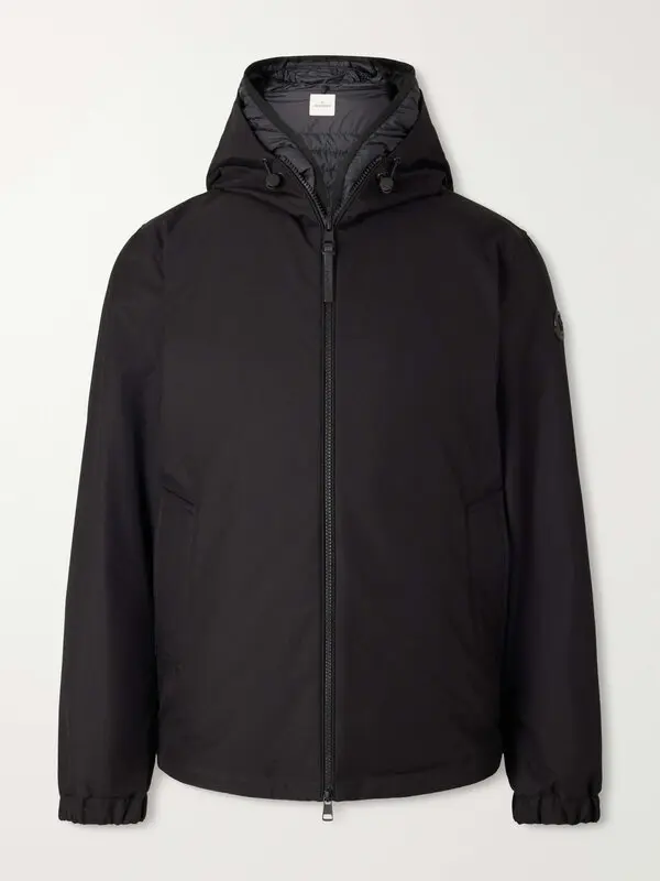 Moncler Shell-trimmed Twill Down Jacket