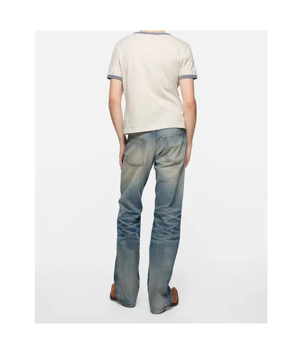 Acne Studios Graphic T-shirt - Off-white/grey Blue