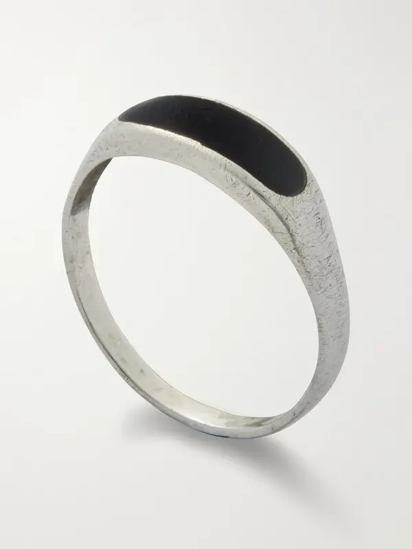 FOUNDWELL Vintage Sterling Onyx Ring