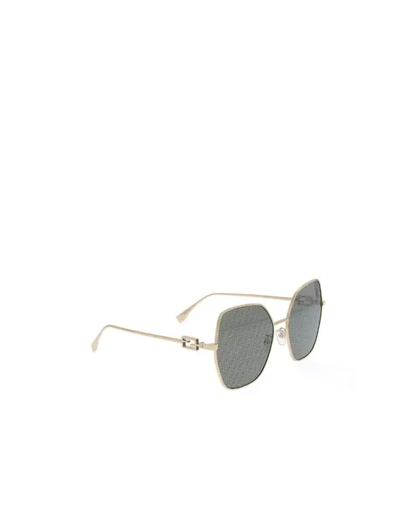 Fendi Baguette Logo Butterfly Frame Sunglasses