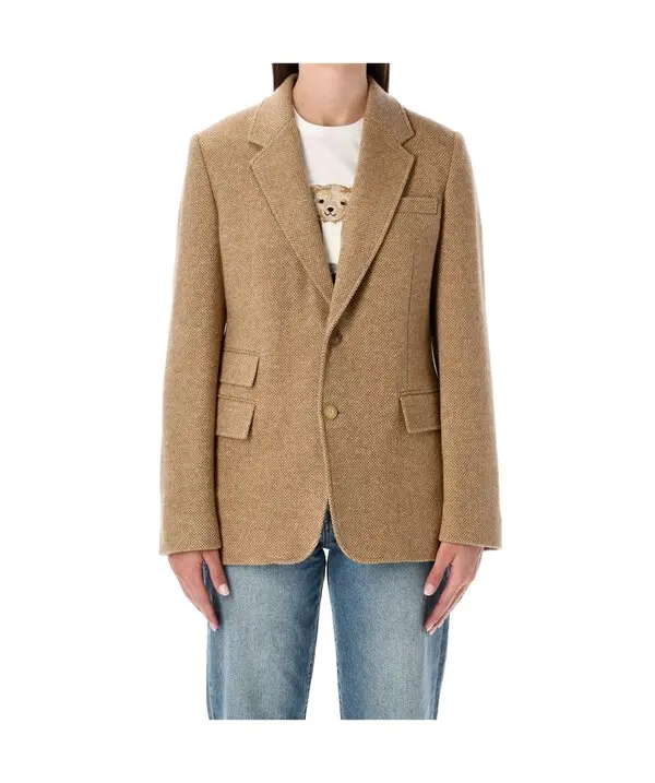 Ralph Lauren Eli Basket-weave Tweed Jacket