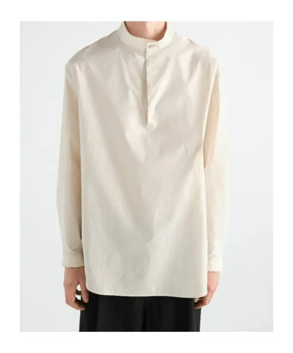 LEMAIRE Sailor Top In Washed Cotton And Silk Blend
