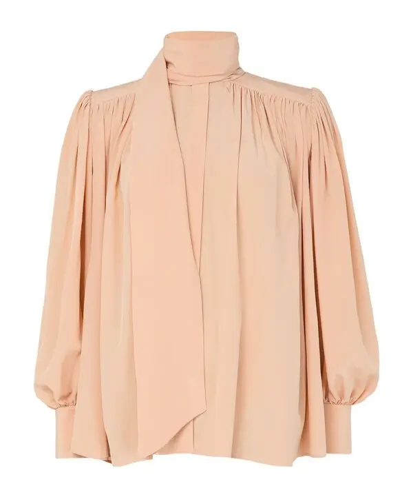 Chloé Lavalliere Collar Blouse