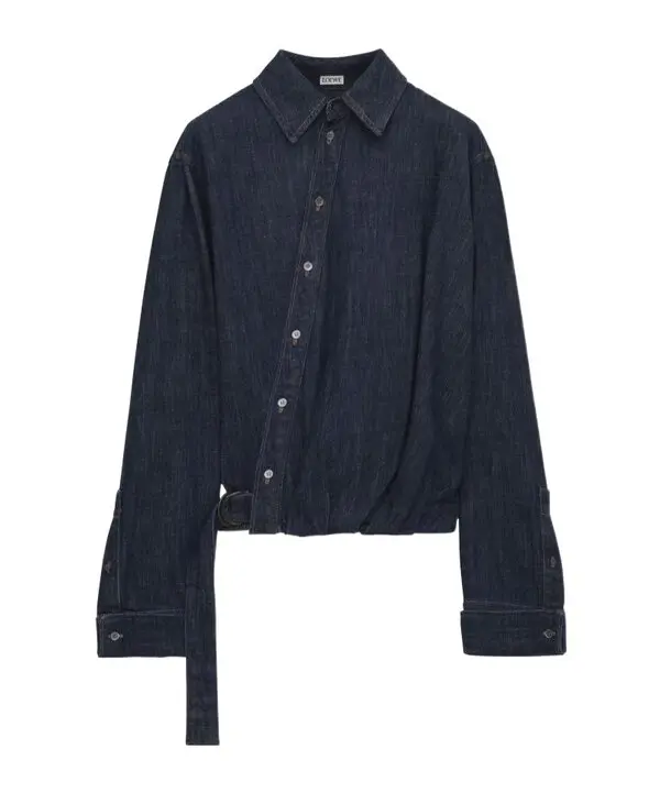 Loewe Draped Denim Shirt
