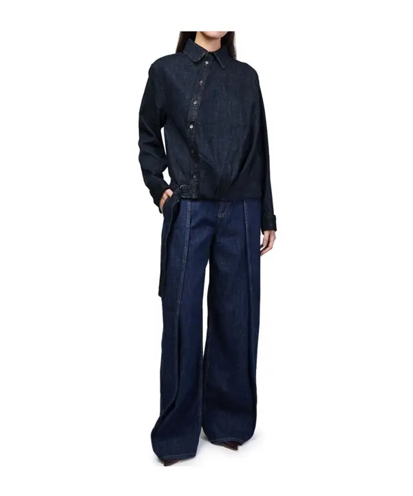 Loewe Draped Denim Shirt
