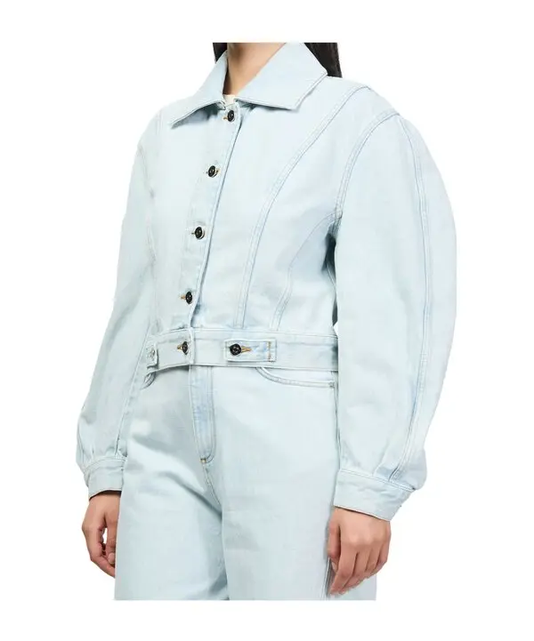 Givenchy Back-to-front Cocoon Jacket In Denim