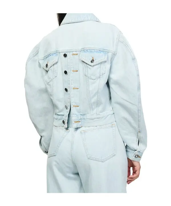 Givenchy Back-to-front Cocoon Jacket In Denim