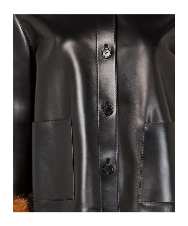Loewe Turn-up Jacket In Nappa Lambskin