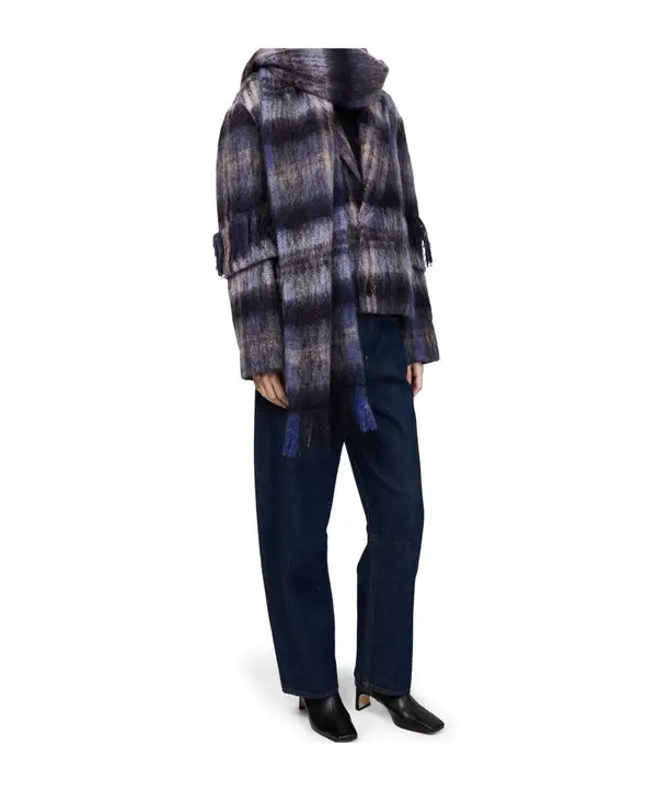 Loewe Jacket In Mohair And Wool Blend