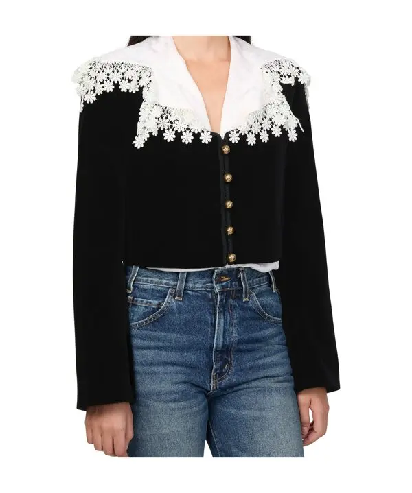 Chloé Velvet Cropped Jacket