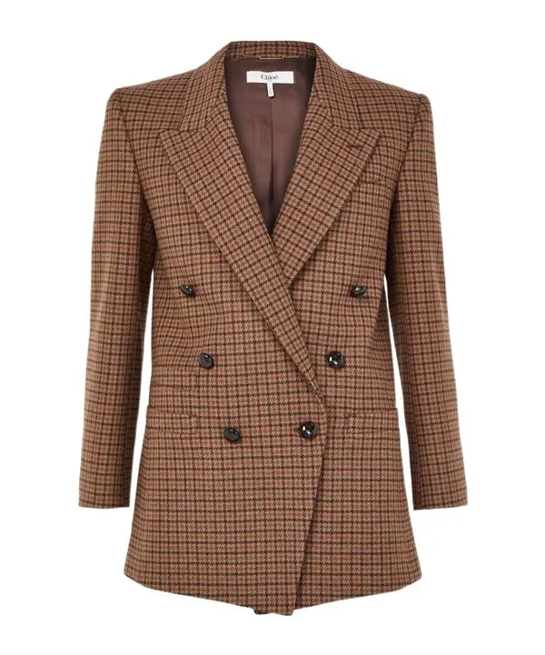 Chloé Double Breasted Jacket - Brown