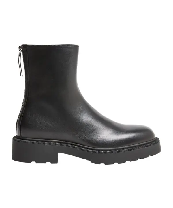 THE ROW Nobilis Leather Ankle Boots
