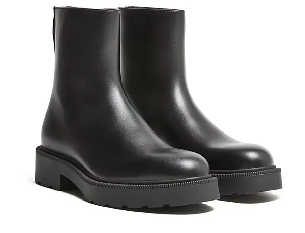 THE ROW Nobilis Leather Ankle Boots