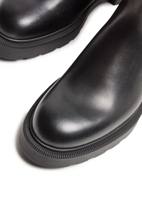 THE ROW Nobilis Leather Ankle Boots