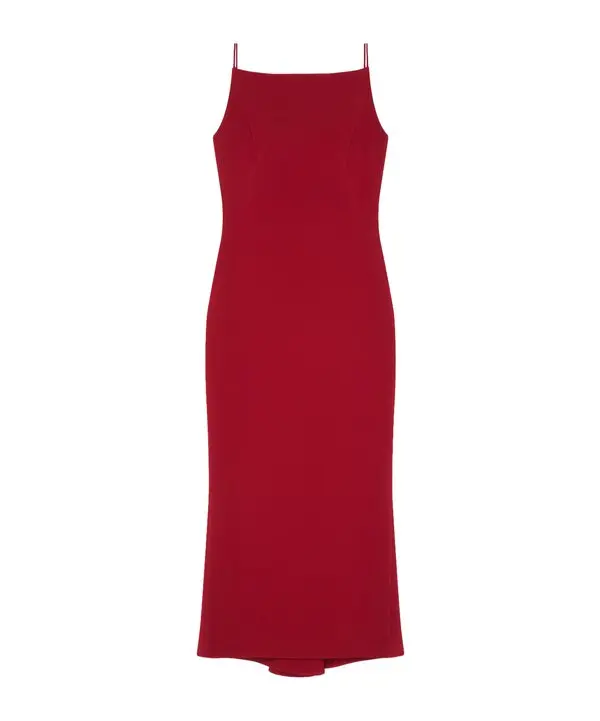 Givenchy Spaghetti Strap Mid-length Dress - Red