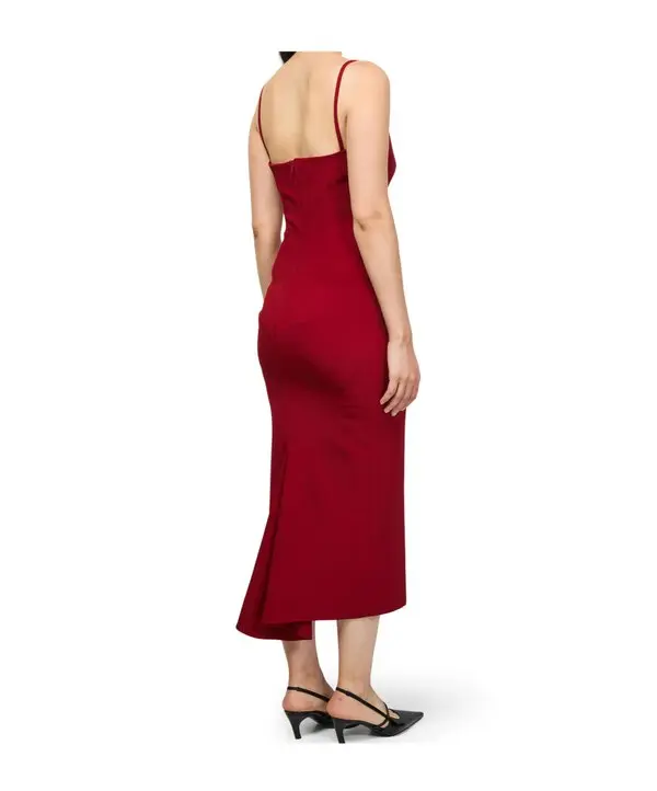 Givenchy Spaghetti Strap Mid-length Dress - Red