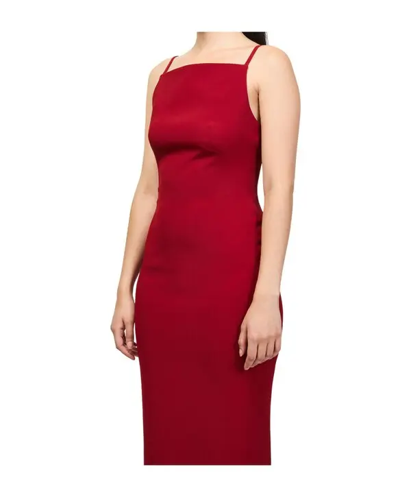 Givenchy Spaghetti Strap Mid-length Dress - Red