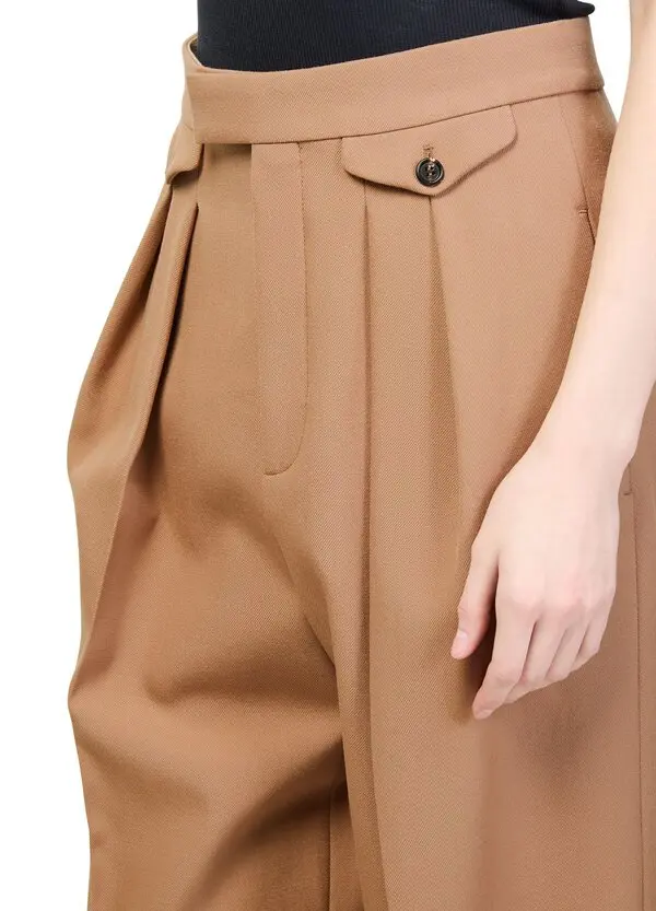 Chloé Straight Pleated Pants
