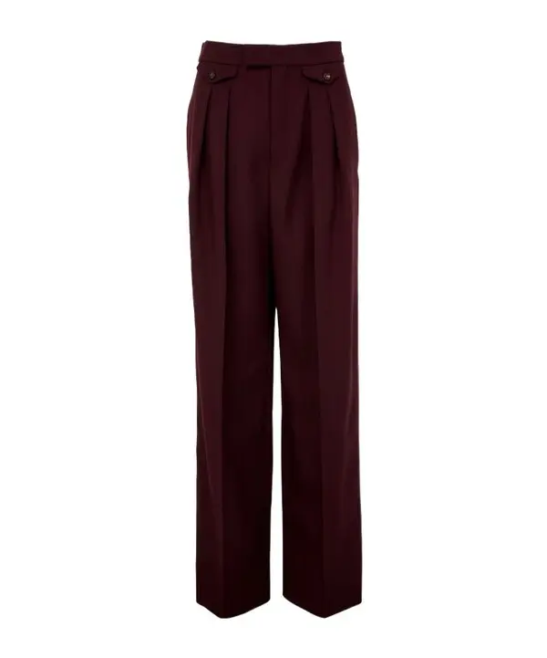 Chloé Straight Pleated Pants