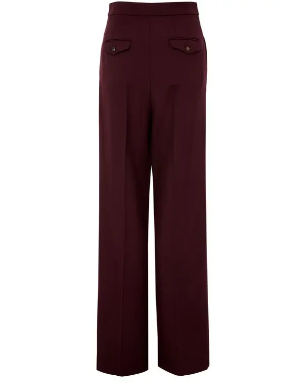 Chloé Straight Pleated Pants