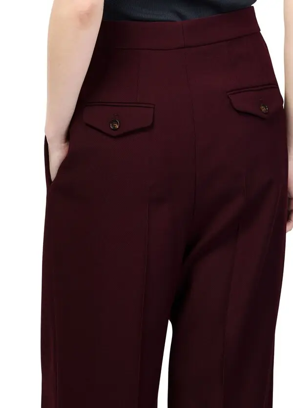 Chloé Straight Pleated Pants