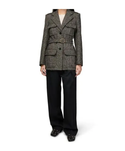 Chloé Belted Jacket With Four Pockets