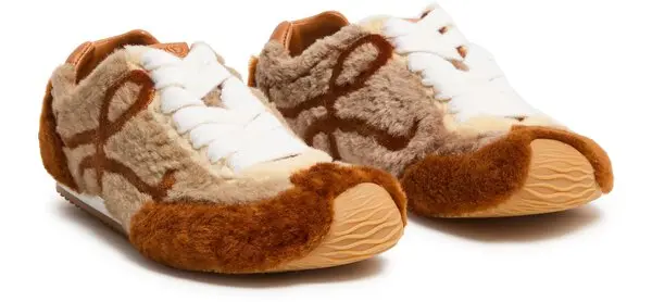 Loewe Ballet Runner 2.0 In Shearling Sneakers