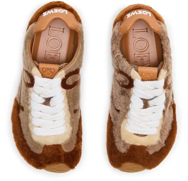 Loewe Ballet Runner 2.0 In Shearling Sneakers