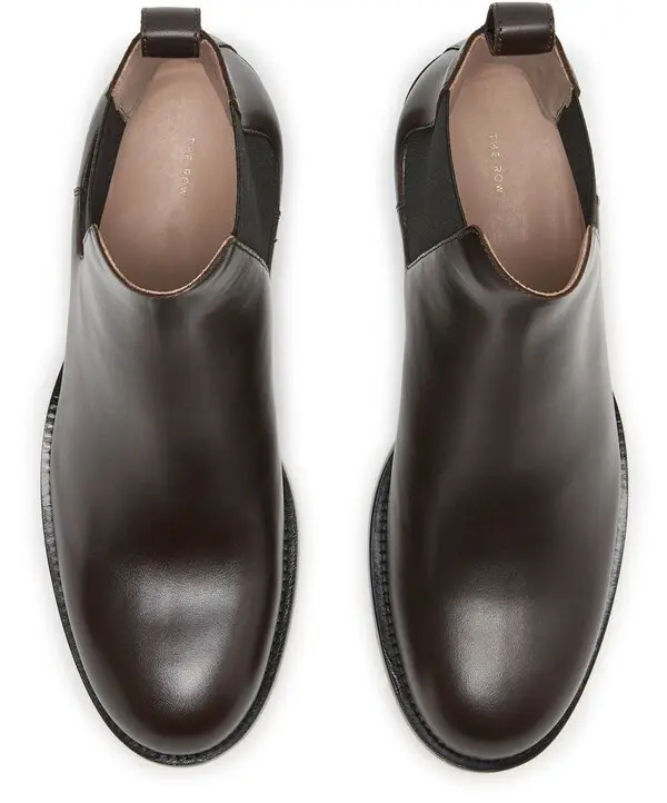 THE ROW Nobilis Chelsea Boots In Leather
