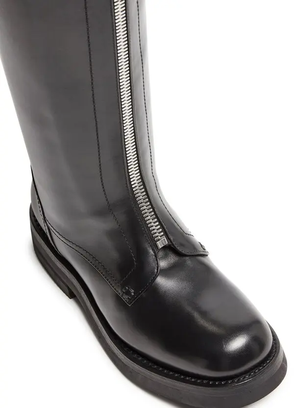 Alexander McQueen Round-toe Over-the-knee Boots