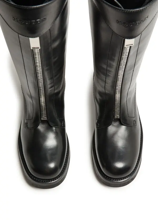 Alexander McQueen Round-toe Over-the-knee Boots