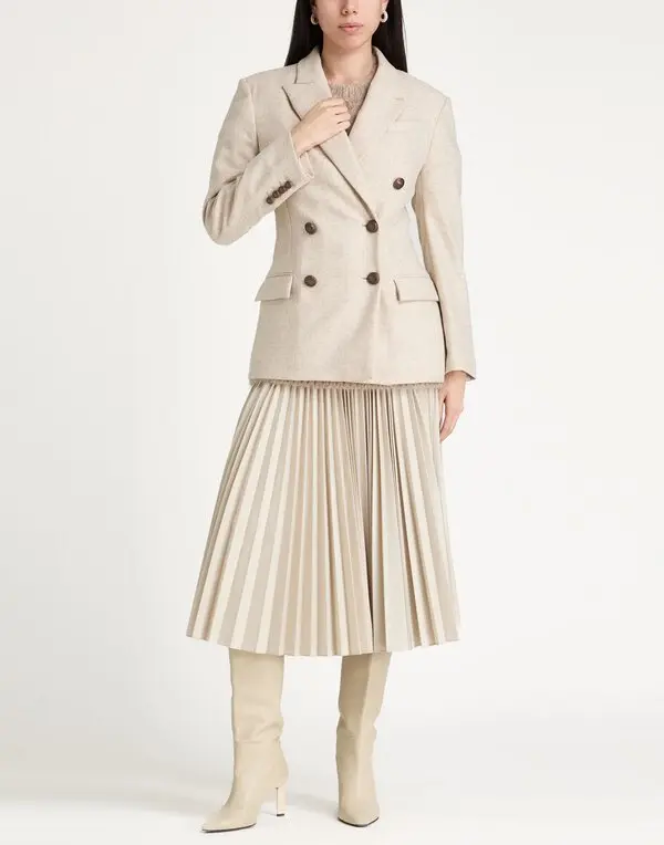 Brunello Cucinelli Double-breasted Virgin Wool And Cashmere Blazer