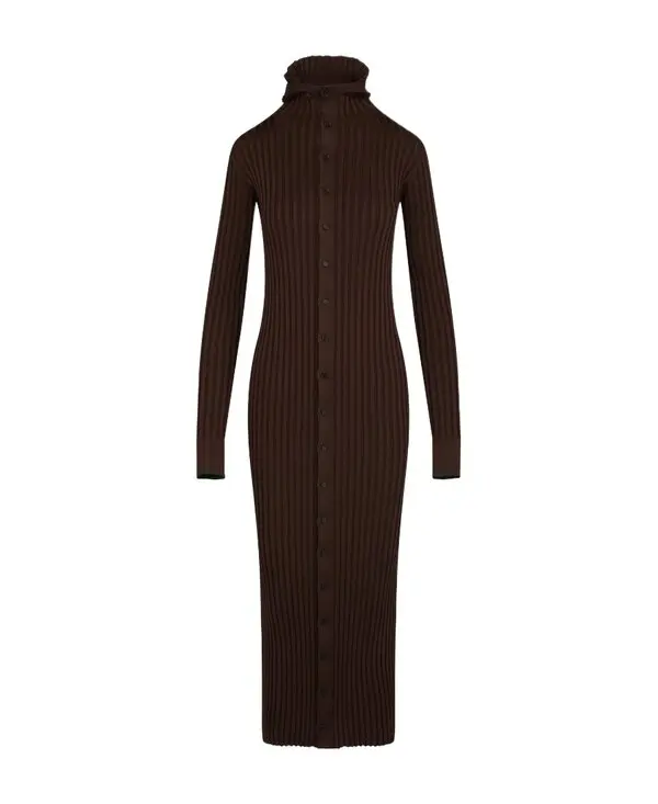 Bottega Veneta Knitted Breasted Dress
