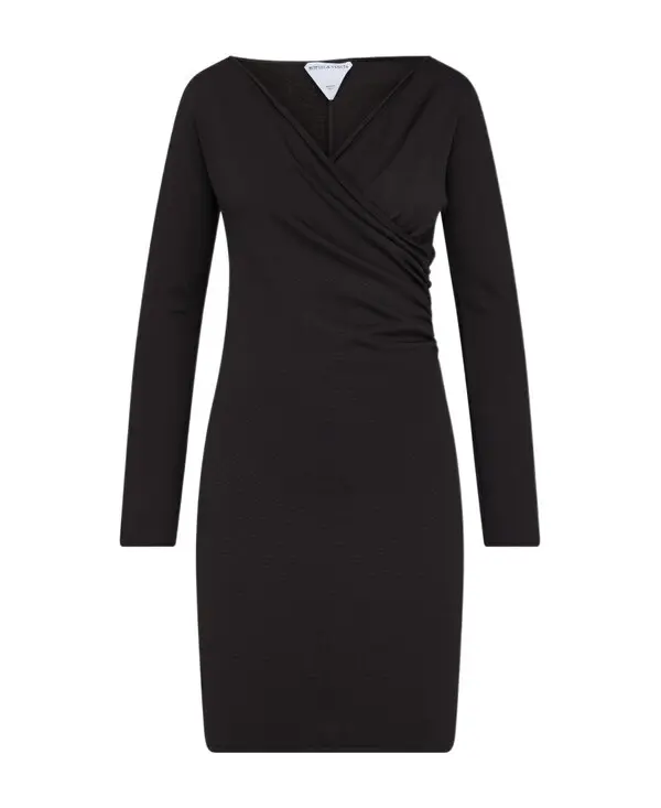 Bottega Veneta Short Dress With Long Sleeves