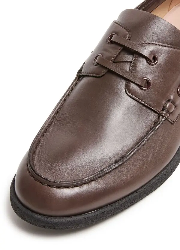 THE ROW Novus Sailor Loafers - Black