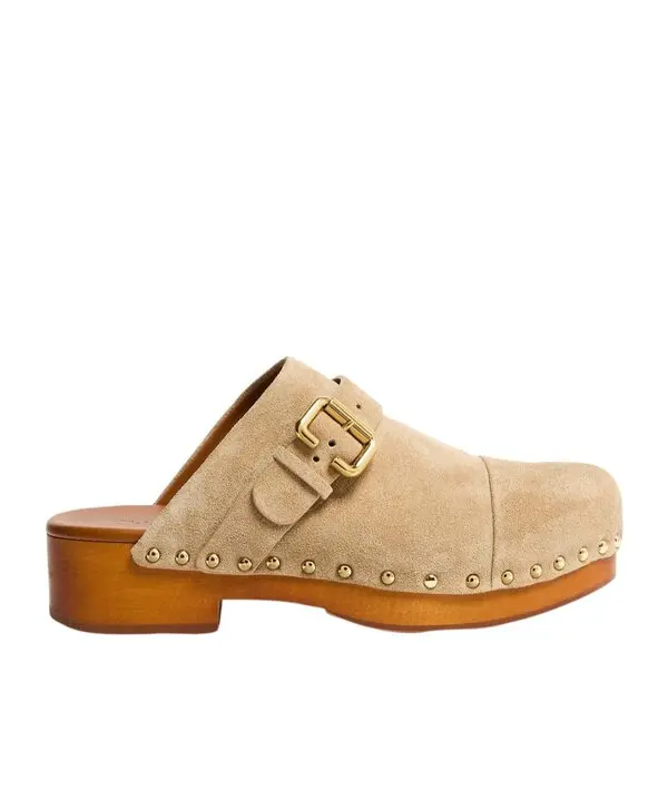 Chloé Round-toe Mules