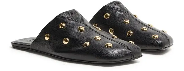 Chloé Studded Leather Mules