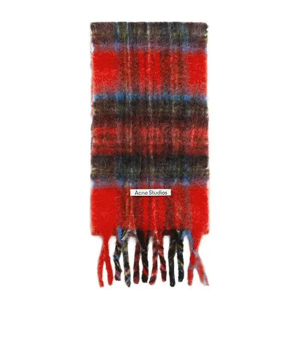 Acne Studios Mohair Scarves - Red