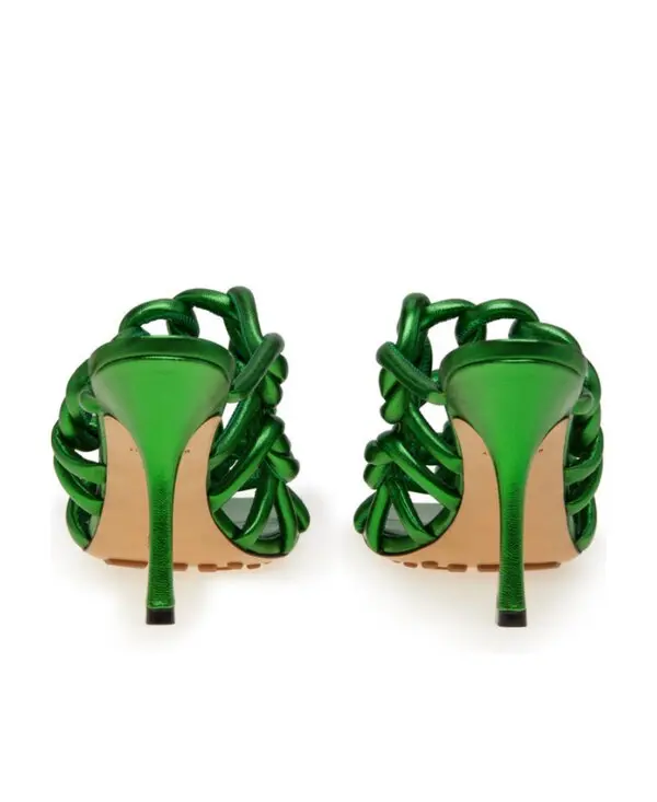Bottega Veneta Square-headed High-heeled Sandals